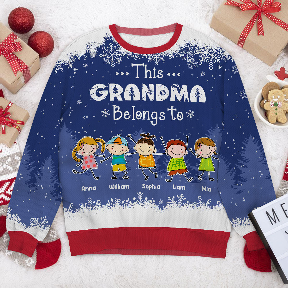 This Grandma Belongs To - Personalized Wool Sweater – JOYMADE