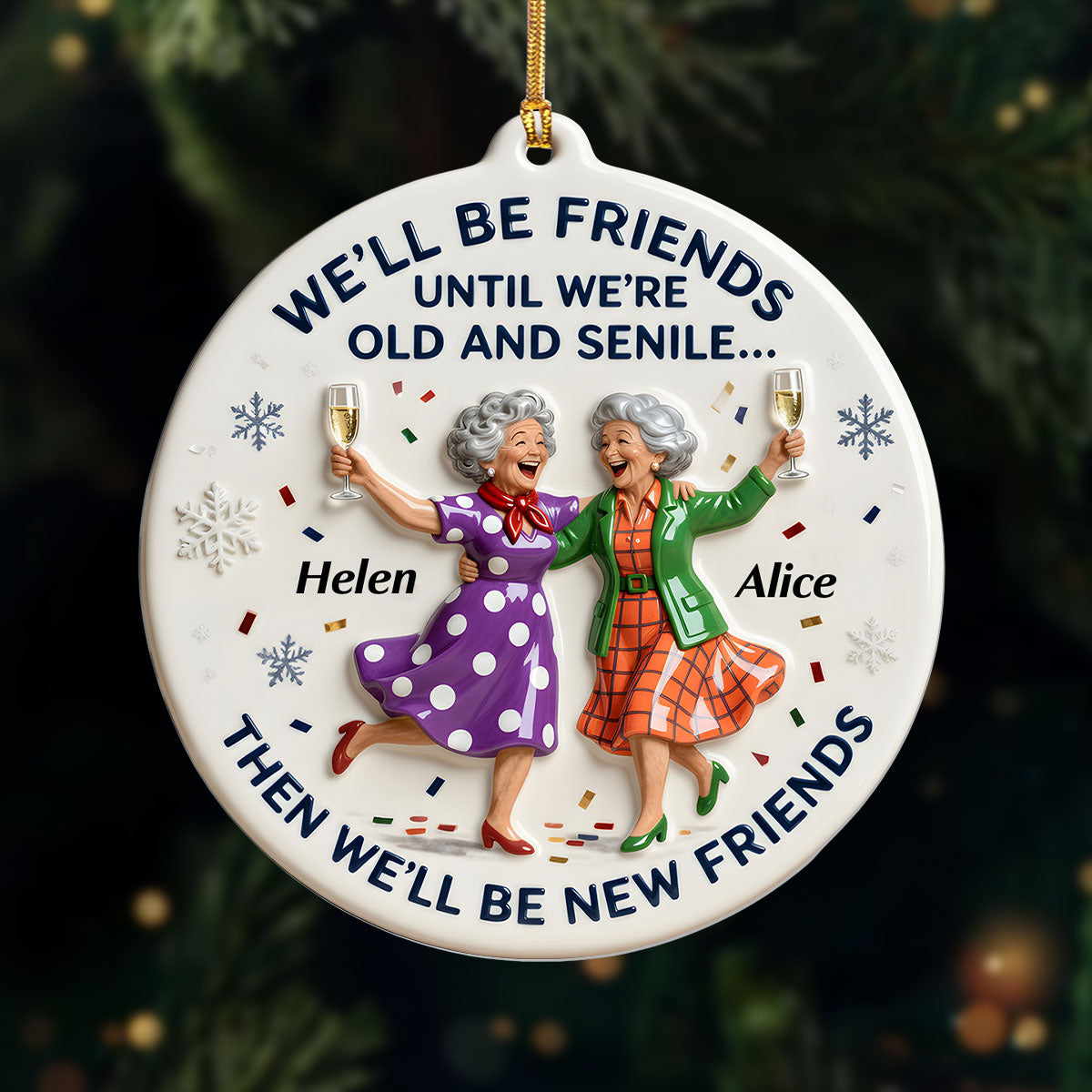 Forever Laughing Together - Personalized 1-Layer Acrylic Ornament – JOYMADE