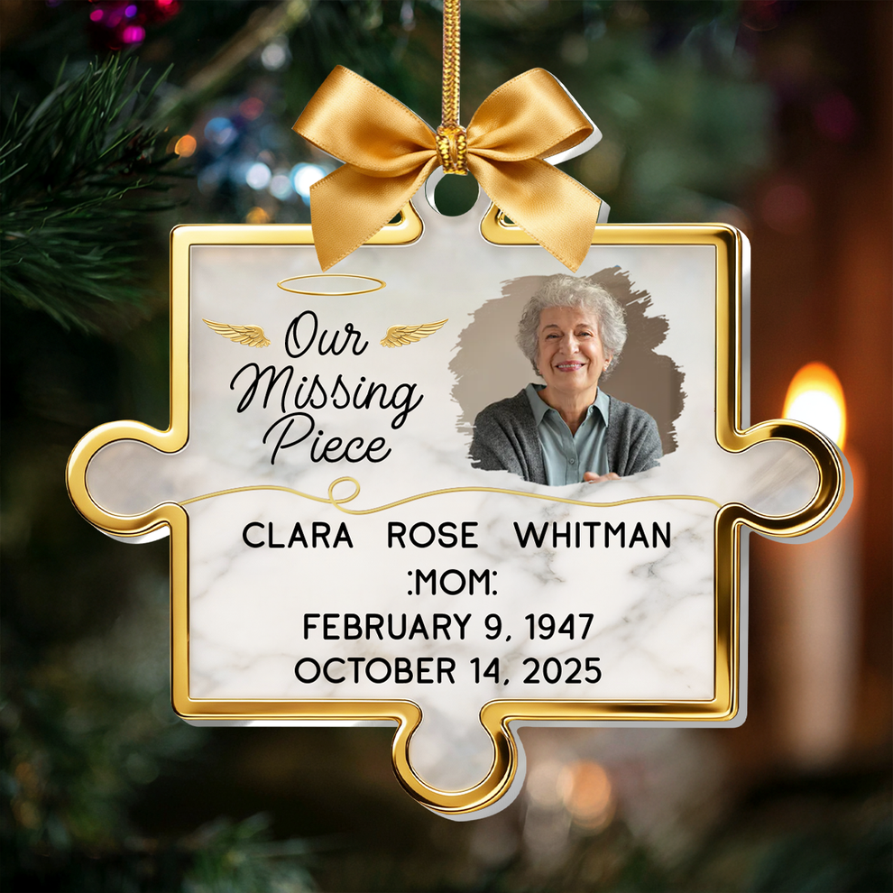 Forever Our Missing Piece Custom Photo - Personalized 1-Layer Acrylic ...